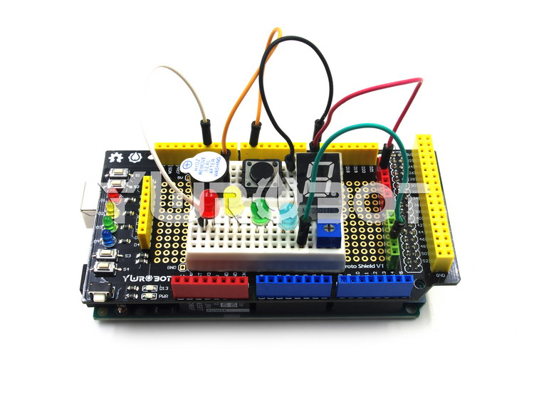 (SKU:ARD050116)MEGA Proto Shield V1原型扩展板 适用于Arduino MEGA2560 - YwRobot Studio Wiki