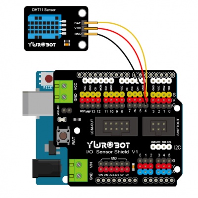 (SKU:SEN030000)DHT11数字温湿度传感器 - YwRobot Studio Wiki