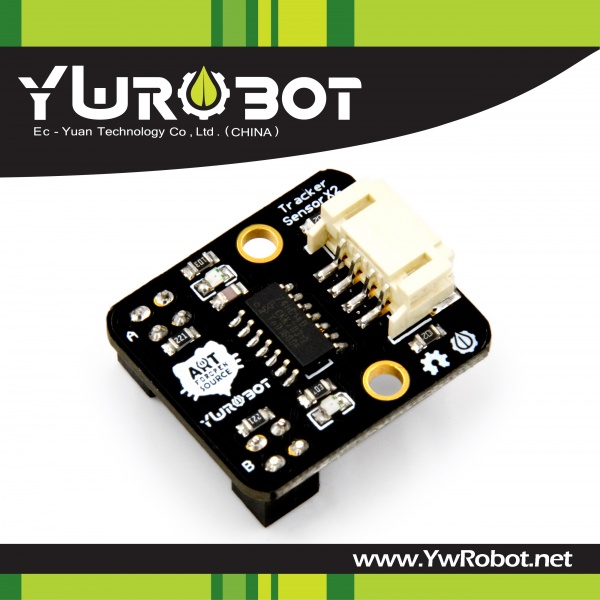 (SKU:SEN070101)MR智能小车专2路循迹传感器 Arduino智能寻迹小车模块 - YwRobot Studio Wiki