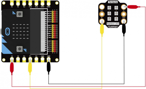 (SKU:BRD090032) Tentacle Rainbow适用于Micro:bit - YwRobot Studio Wiki
